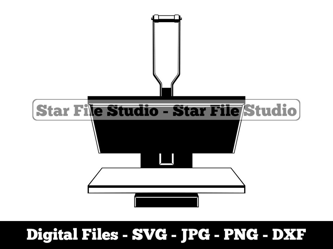 Heat Press Machine #3 Svg, T-shirt Printing Svg, Print on Demand Svg, T ...