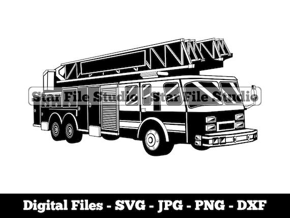 Firetruck 6 Svg Fire Engine Svg Firetruck Svg Firefighter | Etsy