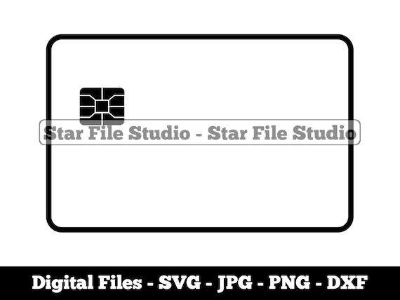 Debit Card Empty Template 2 Svg Debit Card Svg Credit Card - Etsy