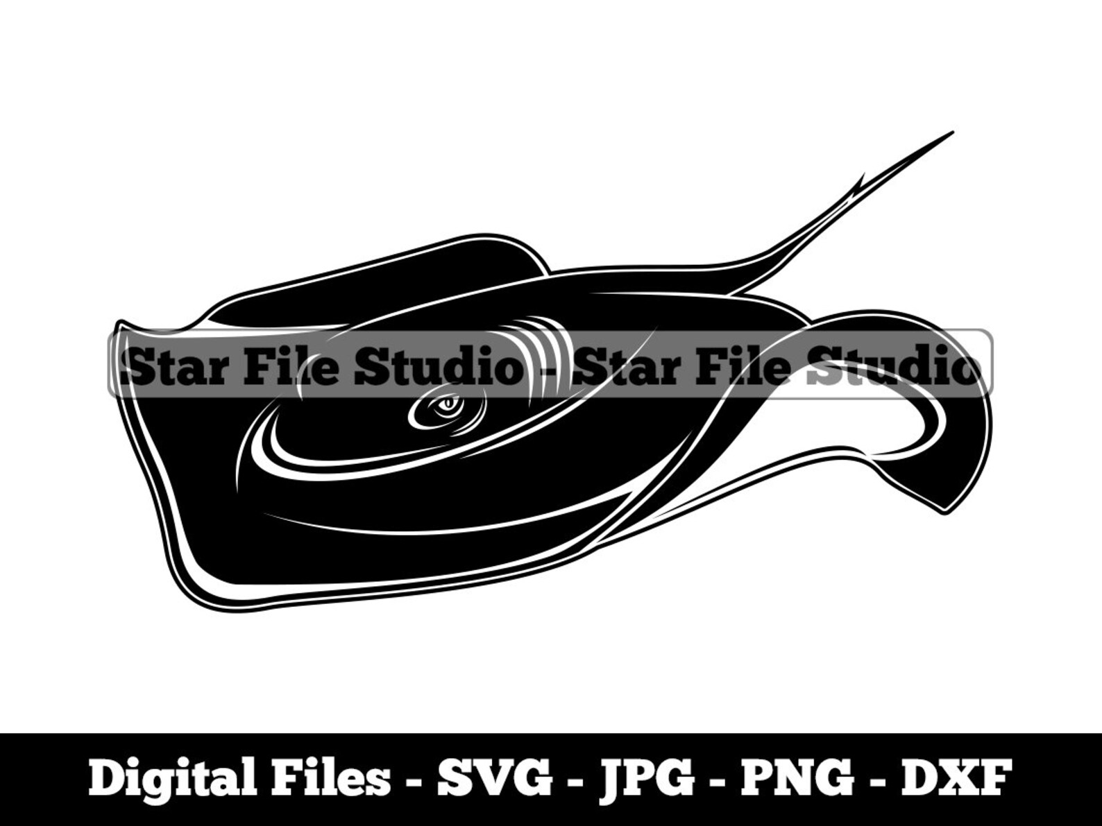 Stingray 2 Svg Ray Svg Fish Svg Stingray Png Stingray | Etsy