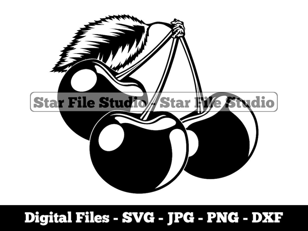 Cerise svg, fruit svg, cerises svg, cerise png, cerise jpg, fichiers ...