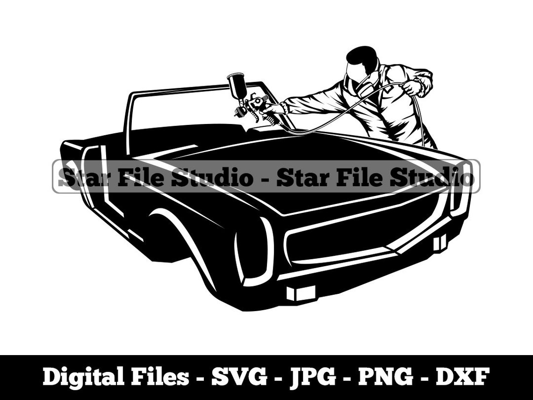 Car Painting Svg, Automotive Painter Svg, Car Painter Svg, Spray Paint ...