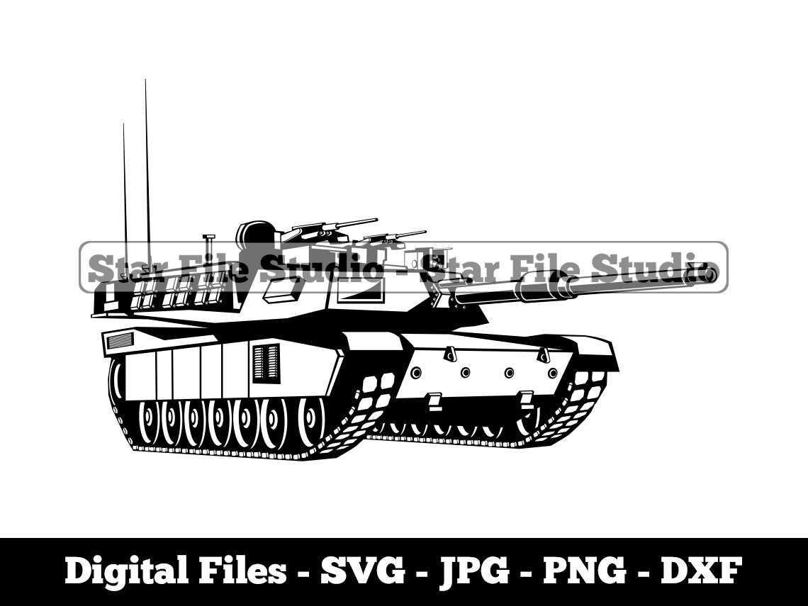 Battle Tank 2 Svg Tank Svg Army Svg Battle Tank Png - Etsy