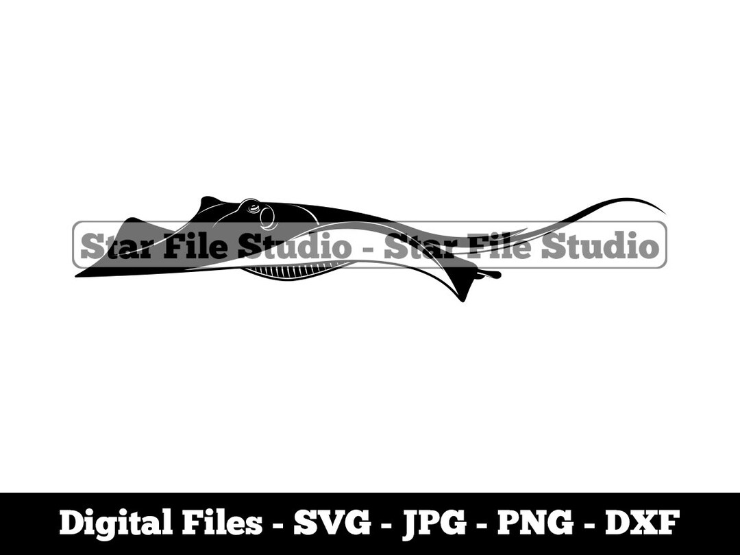Stingray 4 Svg, Ray Svg, Fish Svg, Stingray Png, Stingray Jpg, Stingray ...