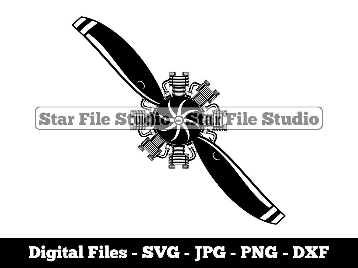 Propeller Svg Aircraft Svg Airplane Svg Propeller Png - Etsy