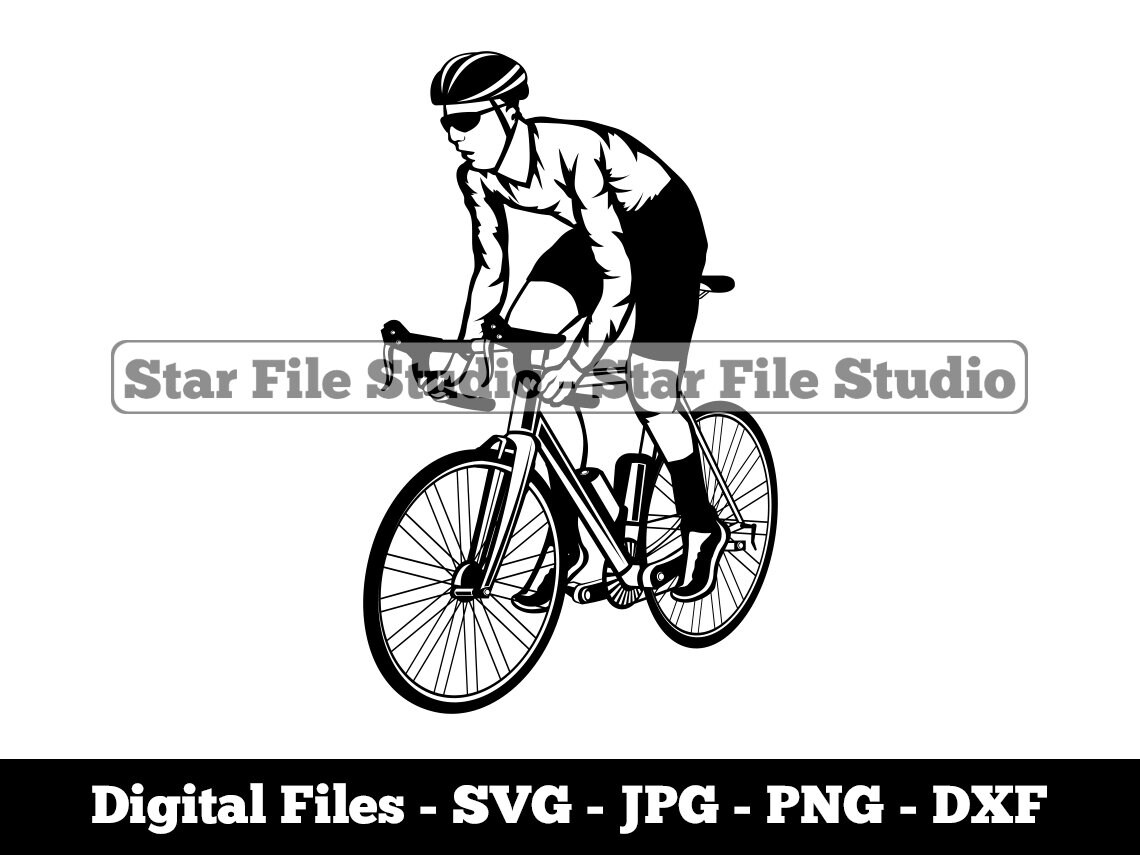 Cyclist 3 Svg Cycling Svg Bicycle Svg Biking Svg Cyclist | Etsy UK