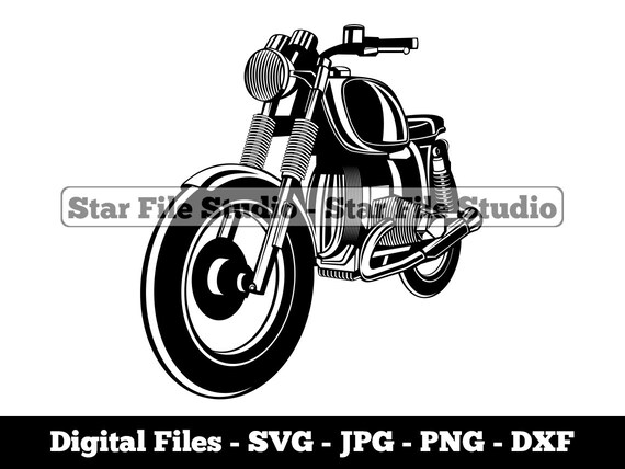 Vintage Motorcycle 3 Svg Motorcycle Svg Motorbike Svg | Etsy