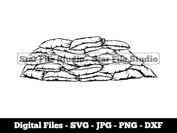 Sandbags 3 Svg Sand Bags Svg Barrier Svg Sandbags Png - Etsy