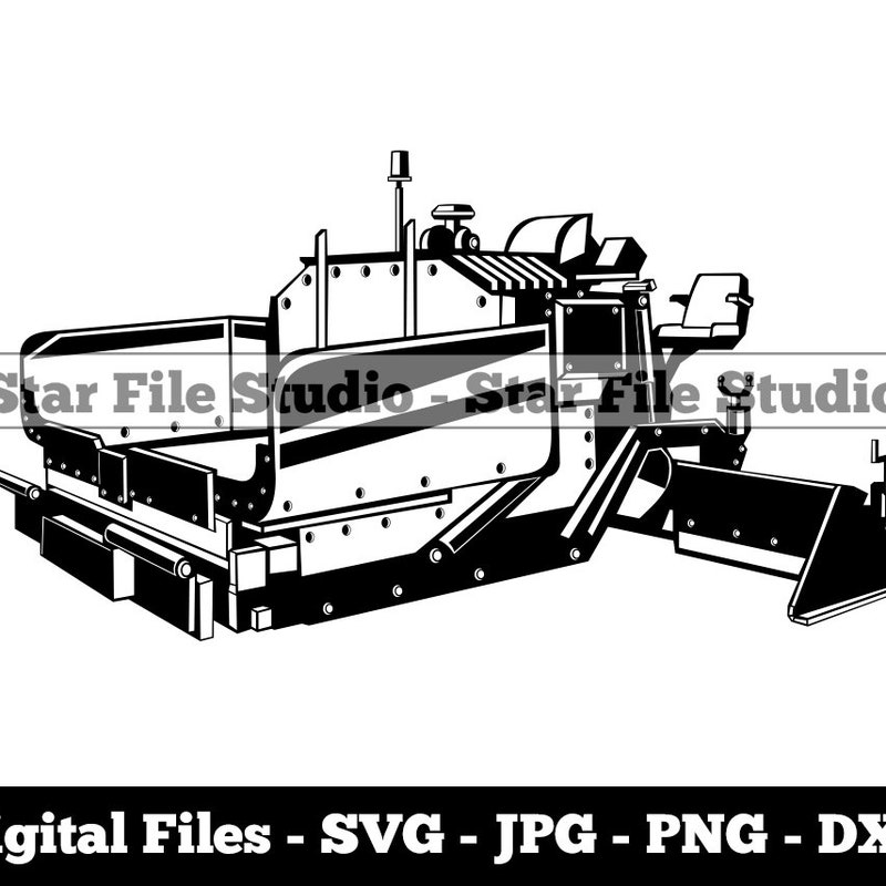 Asphalt Paver Svg - Etsy