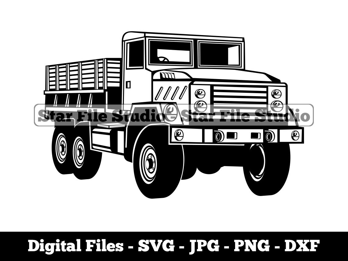 US Army Truck #2 Svg, Army Truck Png, Army Truck Jpg, Military Truck ...
