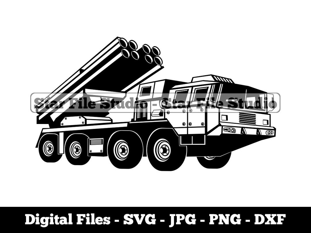 Multiple Rocket Launcher Svg, Military Svg, Army Svg, Rocket Launcher ...