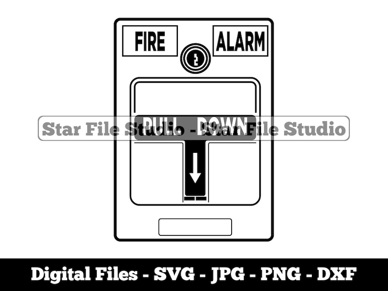Fire Alarm #2 Svg, Firefighter Svg, Fireman Svg, Fire Alarm Png, Fire ...
