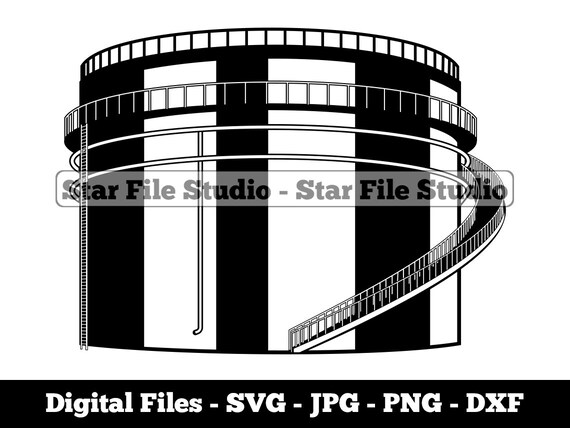 Cylindrical Oil Tank Svg Petroleum Storage Svg Gas Svg Oil - Etsy