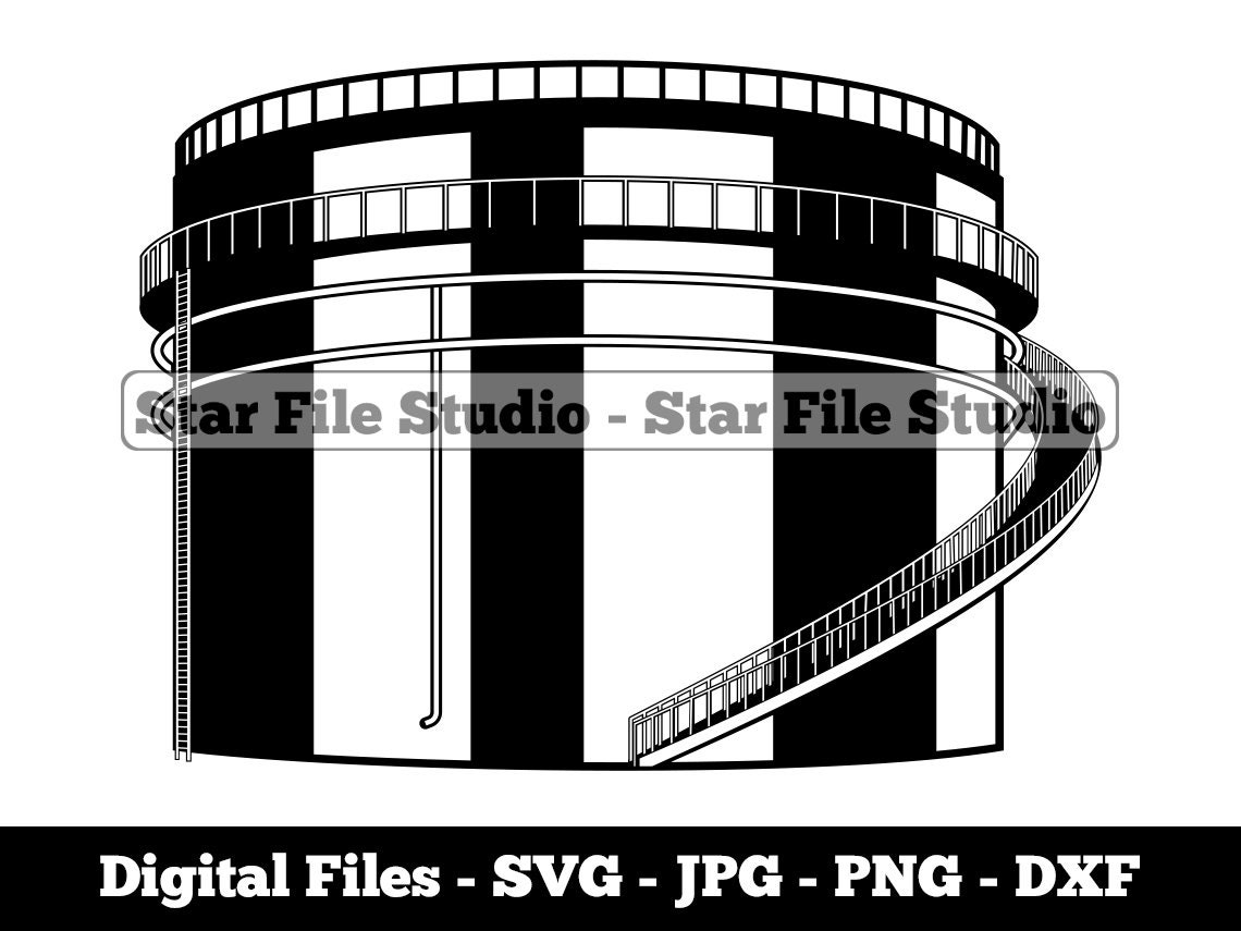 Cylindrical Oil Tank Svg Petroleum Storage Svg Gas Svg Oil - Etsy