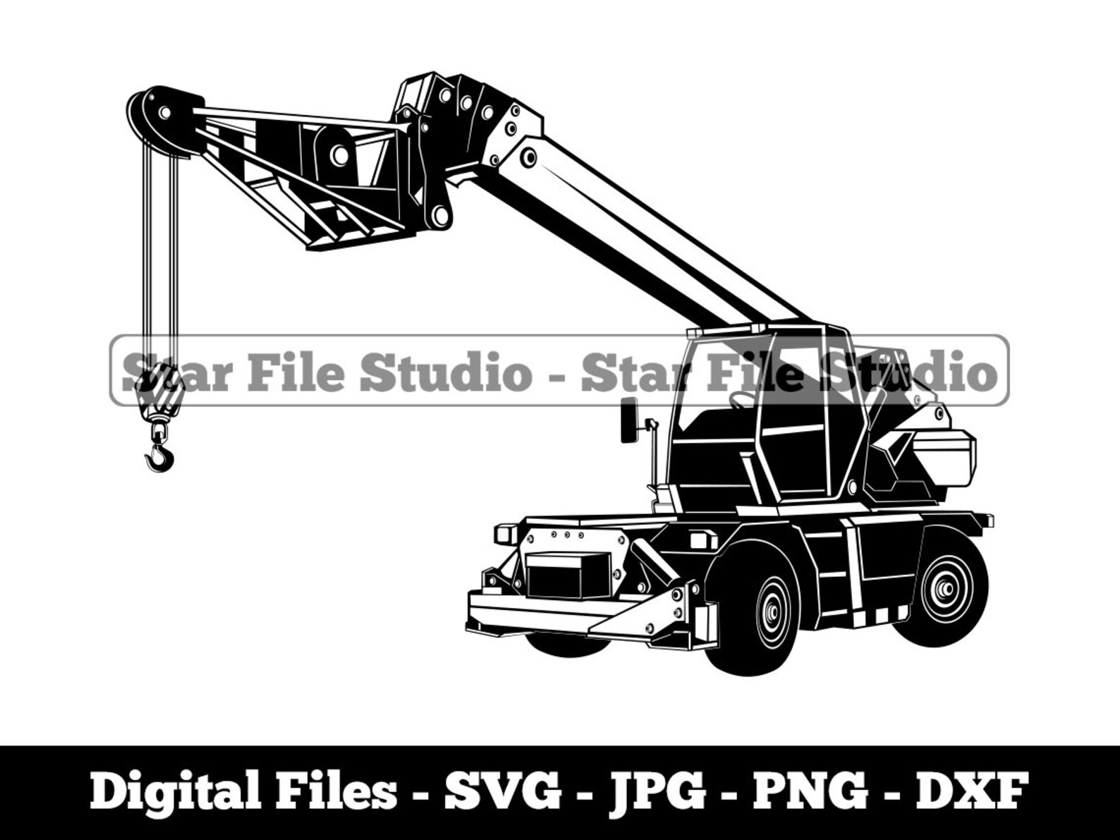Rotary Telehandler Svg, Rotating Telescopic Handler Svg, Heavy ...