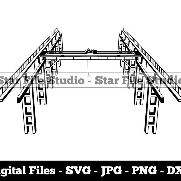 Overhead Crane Svg - Etsy