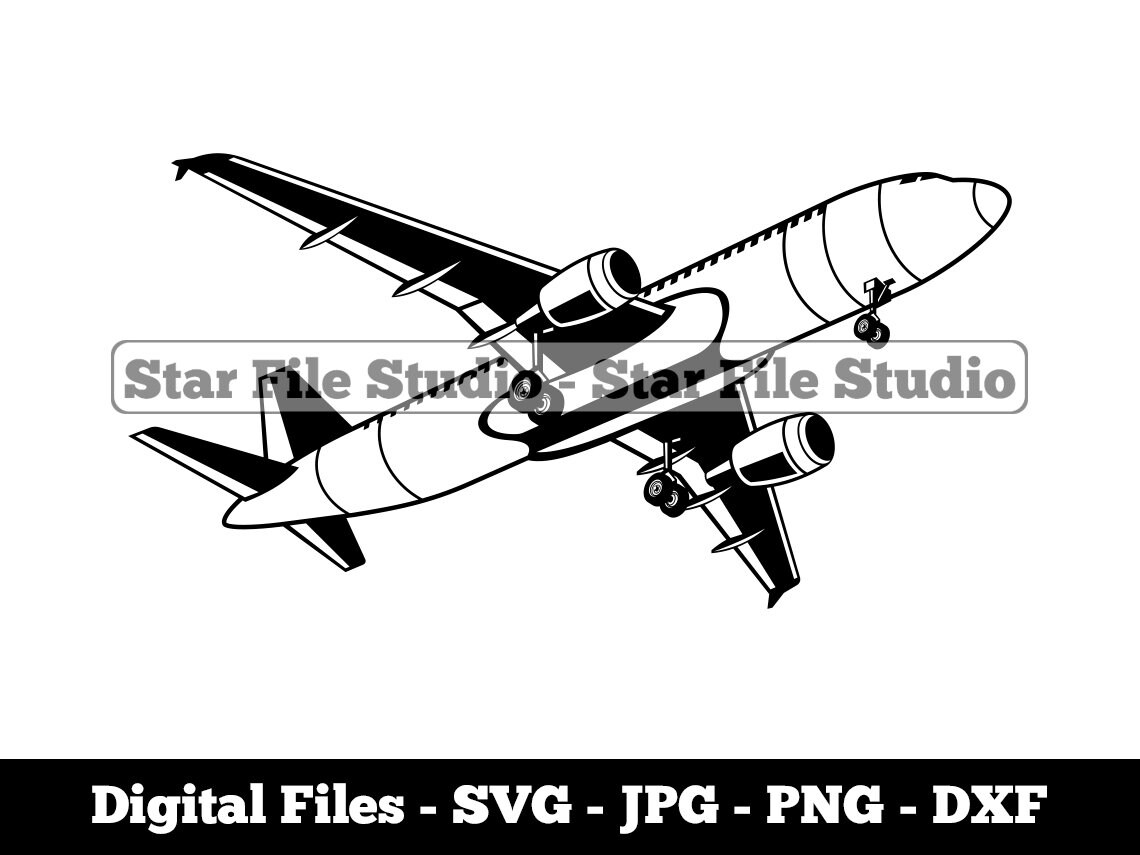 Airliner Svg Airplane Svg Flying Svg Airliner Png Airliner | Etsy