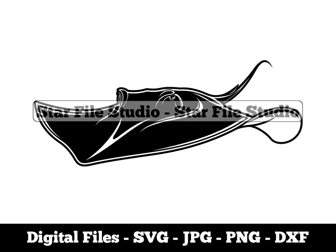 Stingray #3 Svg, Ray Svg, Fish Svg, Stingray Png, Stingray Jpg ...