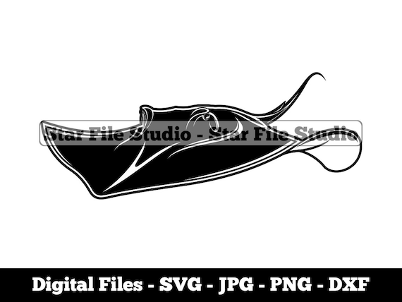 Stingray 3 Svg Ray Svg Fish Svg Stingray Png Stingray - Etsy