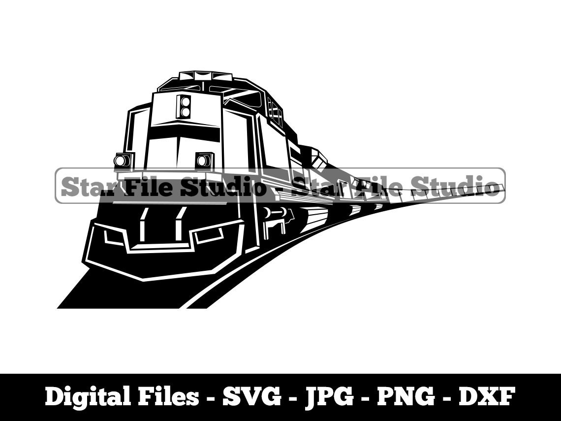 Freight Train 2 Svg Train Svg Locomotive Svg Train Png - Etsy UK