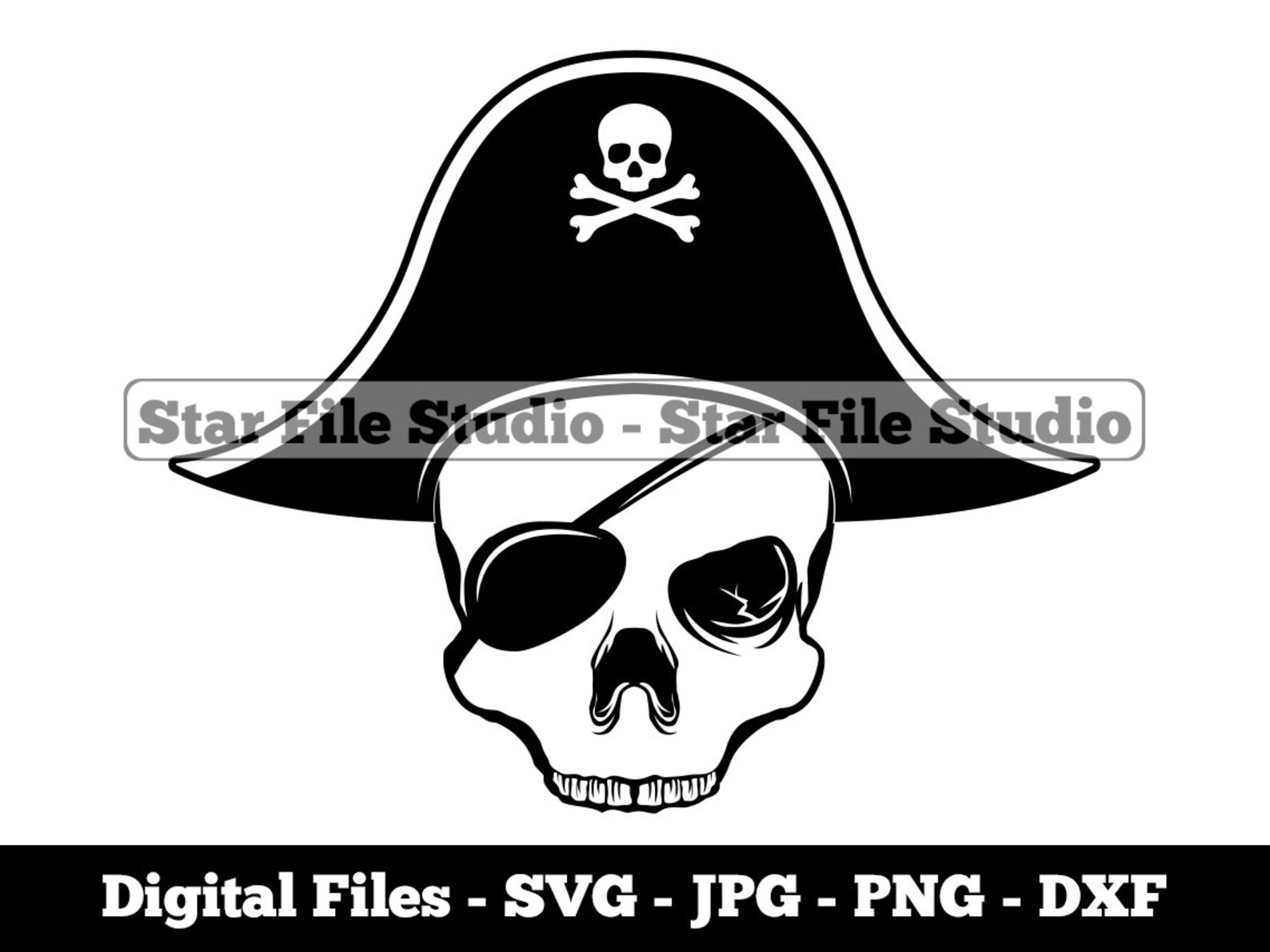 Pirate Skull 2 Svg Pirate Svg Skull Svg Pirate Skull Png | Etsy