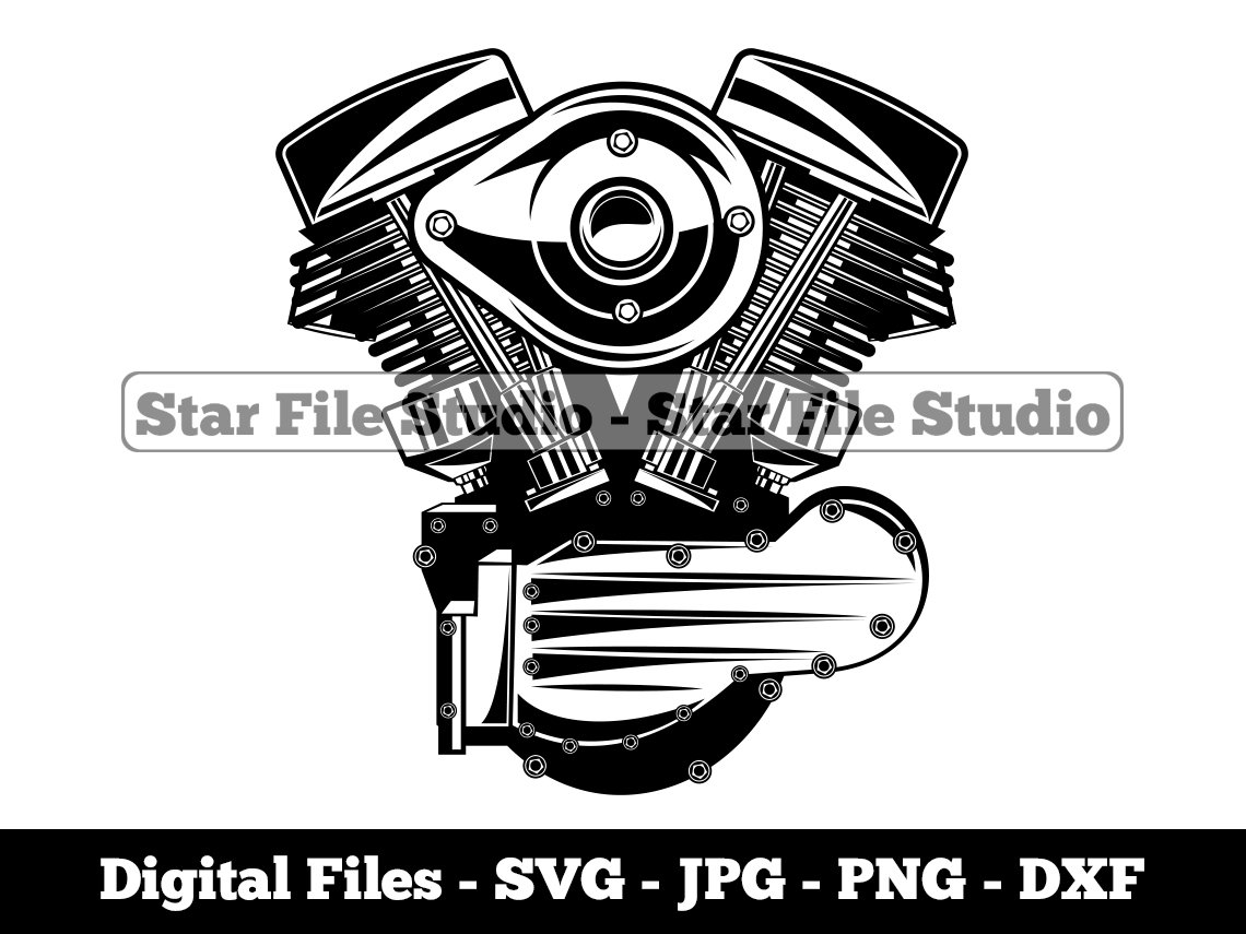 Motorcycle Engine Vector