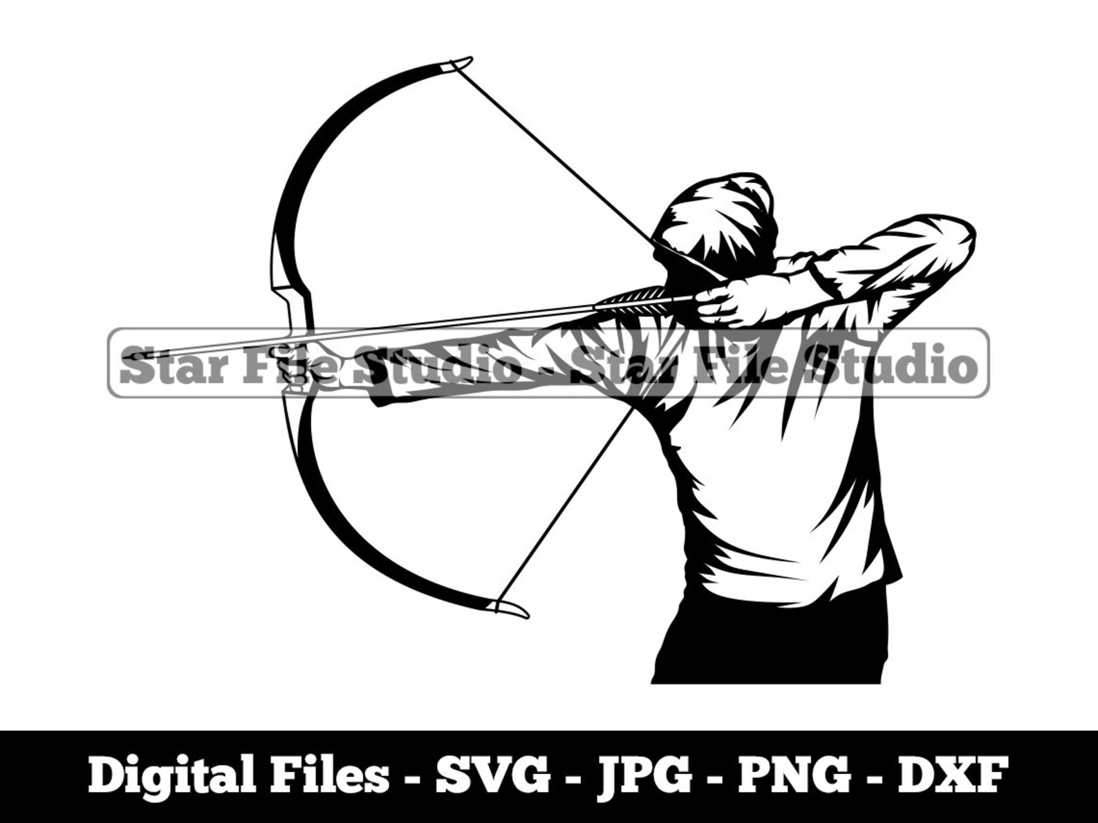 Archer Svg, Archery Svg, Bow and Arrow Svg, Archer Png, Archer Jpg ...