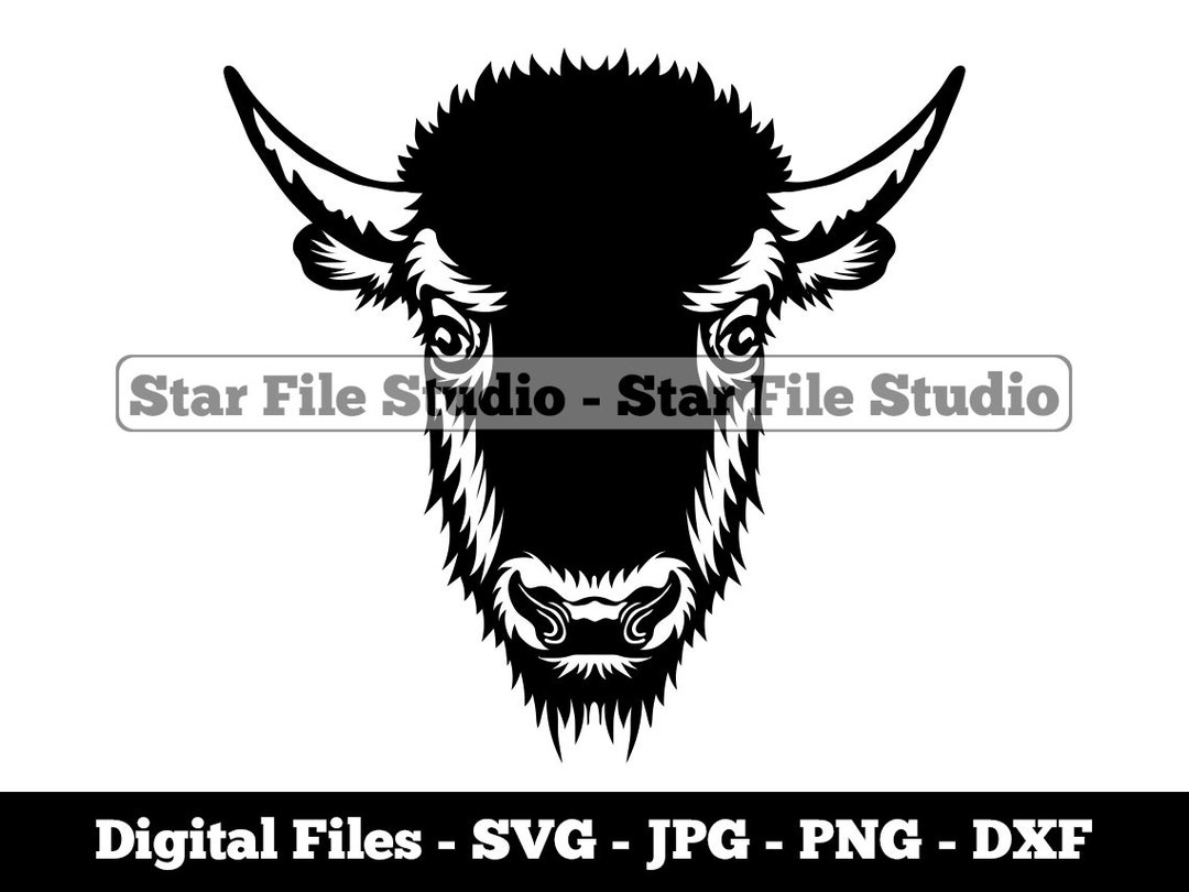 Bison Head Svg, Bison Mascot Svg, Bison Svg, Bison Png, Bison Jpg ...