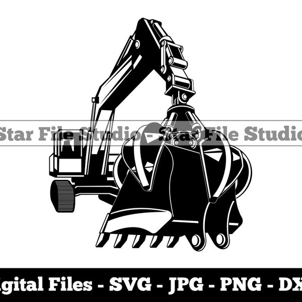 Excavator Bucket Svg - Etsy