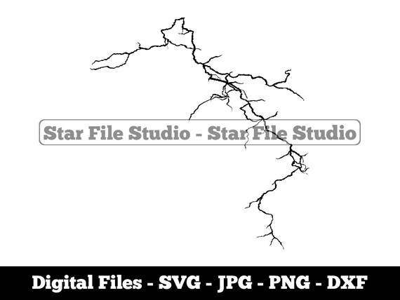Lightning Strike 4 Svg Lightning Svg Thunder Svg - Etsy