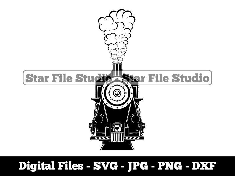 Steam Train Logo Svg Steam Engine Svg Locomotive Svg Png | Etsy
