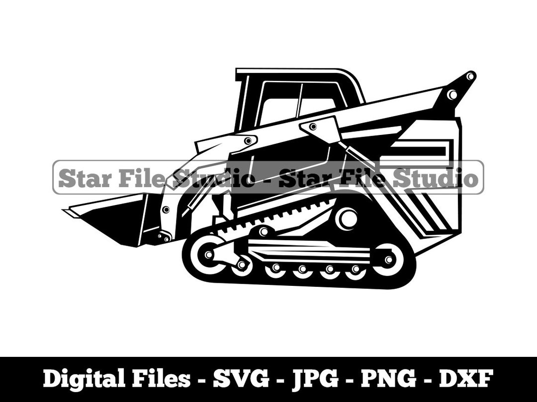 Track Skid Steer Svg, Track Skid Steer Svg, Heavy Equipment Svg, Track ...