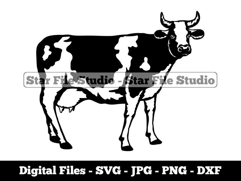 Holstein Cow 3 Svg Cow Svg Dairy Cow Svg Cattle Svg Cow | Etsy