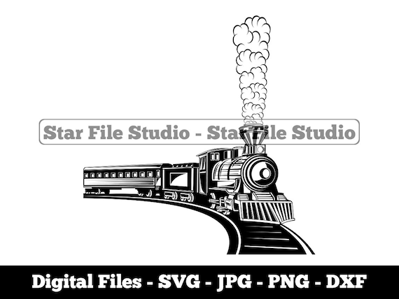 Steam Engine Svg Train Svg Locomotive Svg Train Png Train - Etsy