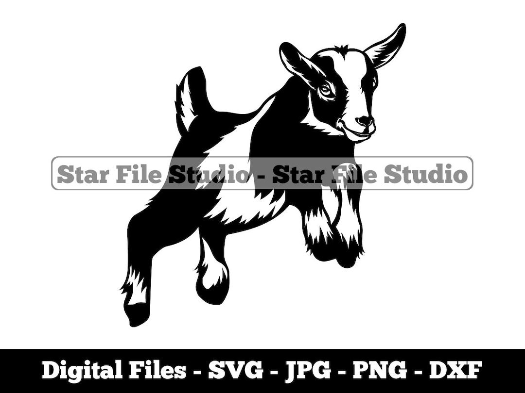 Jumping Goat Clip Art