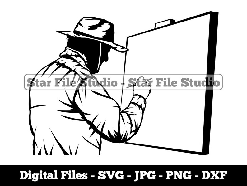 Canvas Painter Svg Painter Svg Painting Svg Painter Png - Etsy