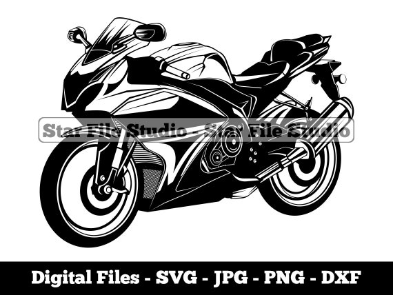 Sport Bike Motorcycle Svg Racing Motorcycle Svg Motorbike - Etsy