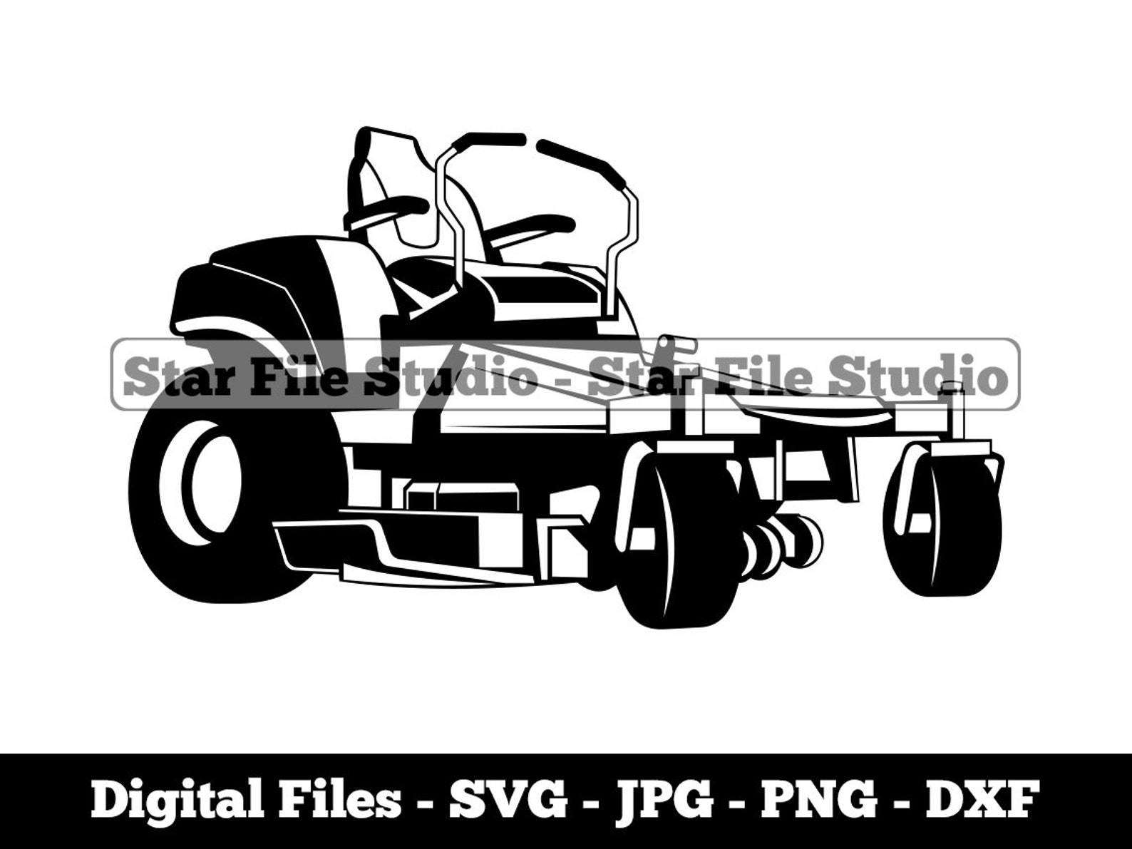 Zero Turn Lawn Mower #4 Svg, Lawn Mower Svg, Landscaping Svg, Lawn ...