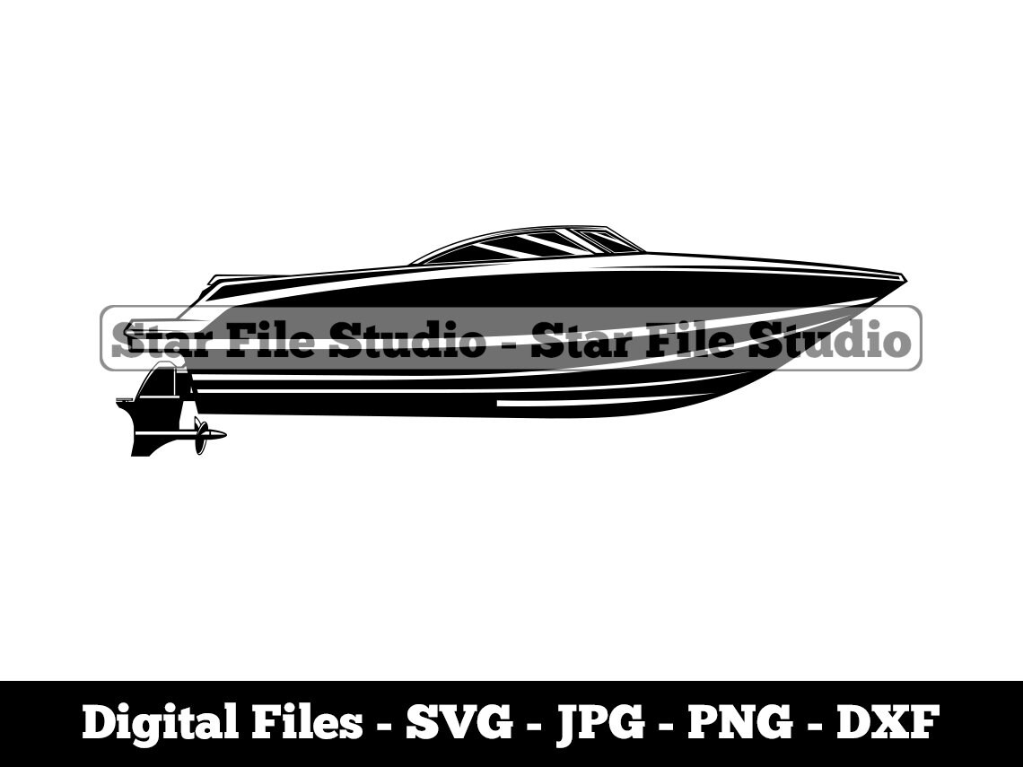 Speed Boat 7 Svg Speed Boat Svg Speedboat Svg Motor Boat - Etsy