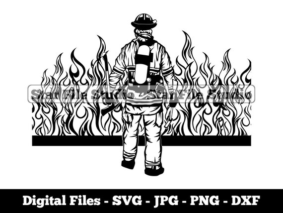 Firefighter Svg Fireman Svg Fire Svg Firefighter Png - Etsy Canada