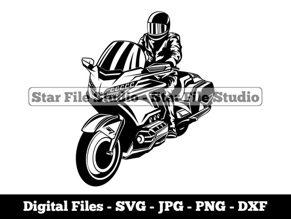 Touring Motorcycle 4 Svg Motorcycle Svg Biker Svg | Etsy