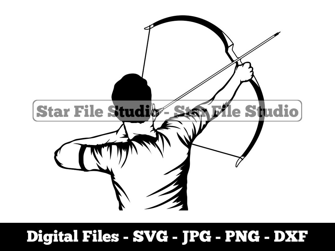 Archer #4 Svg, Archery Svg, Bow and Arrow Svg, Archer Png, Archer Jpg ...