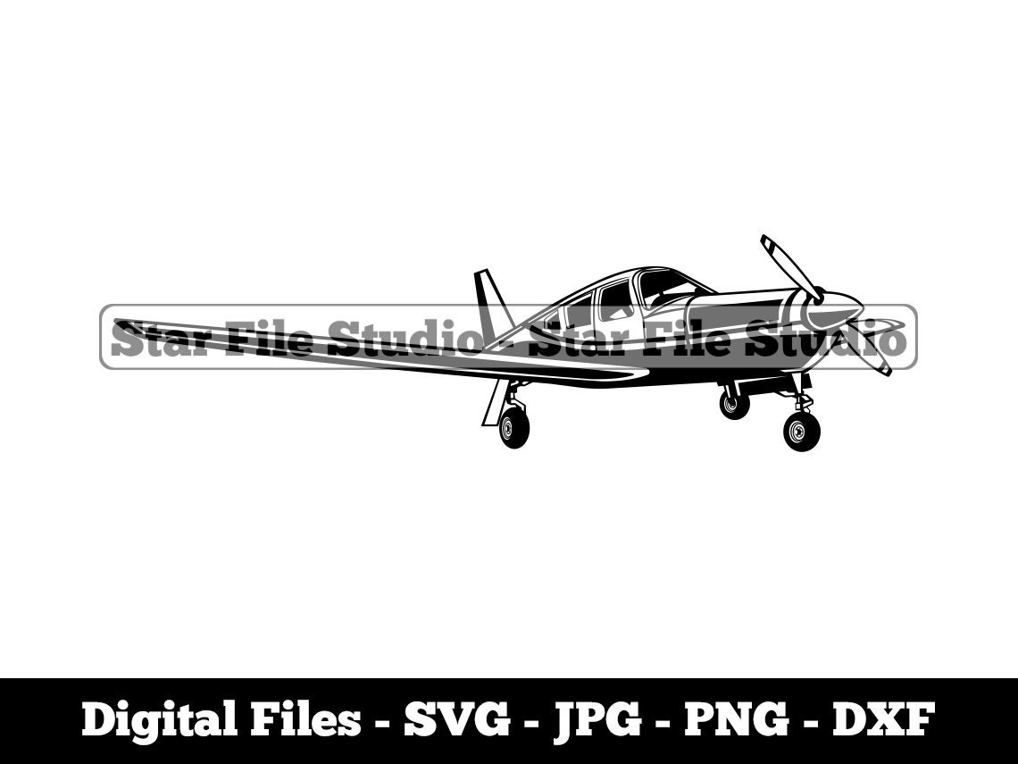 Propeller Airplane Svg Airplane Svg Aircraft Svg Airplane | Etsy