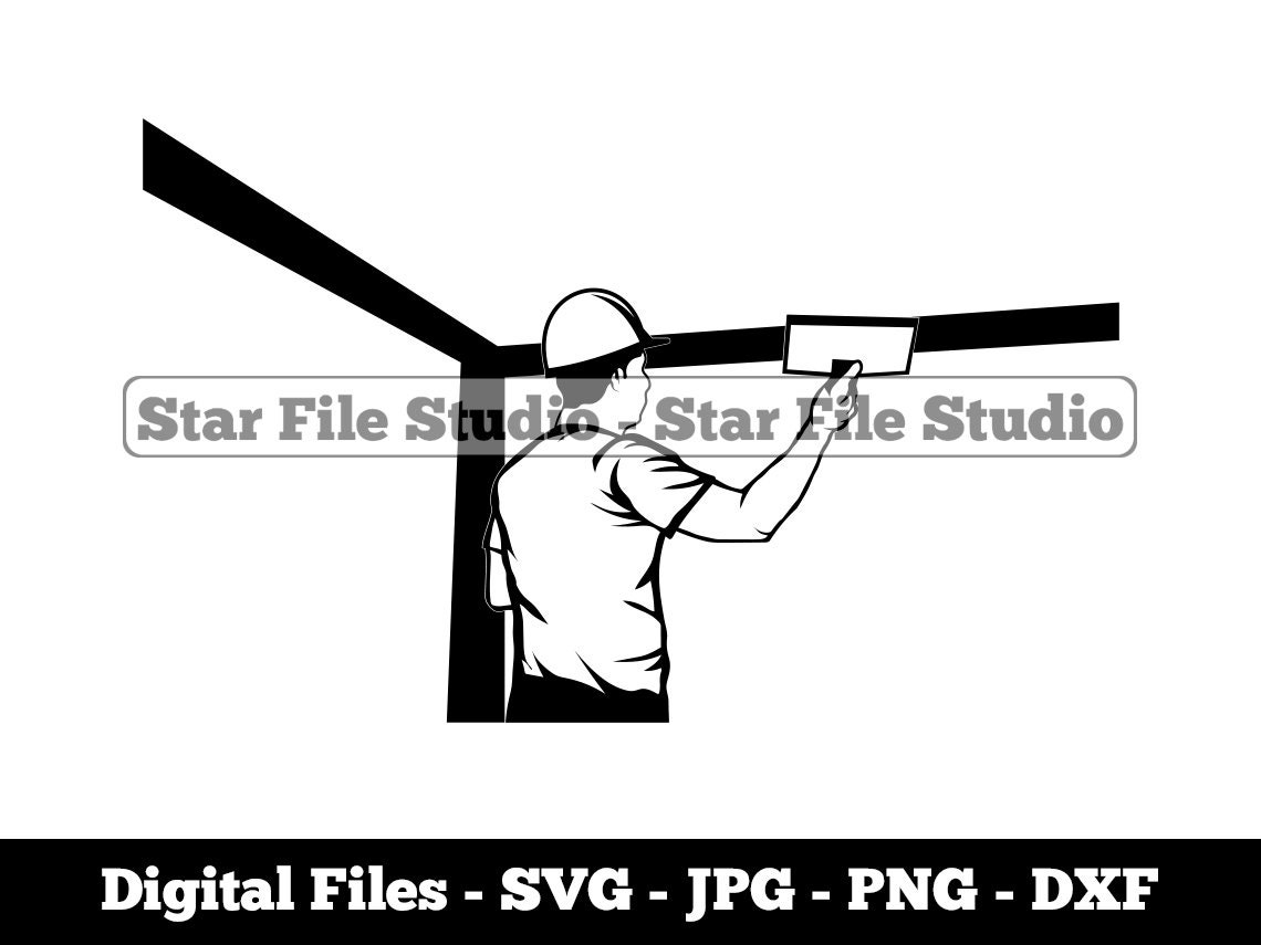 Drywall Finisher 4 Svg Drywall Svg Contractor Svg - Etsy