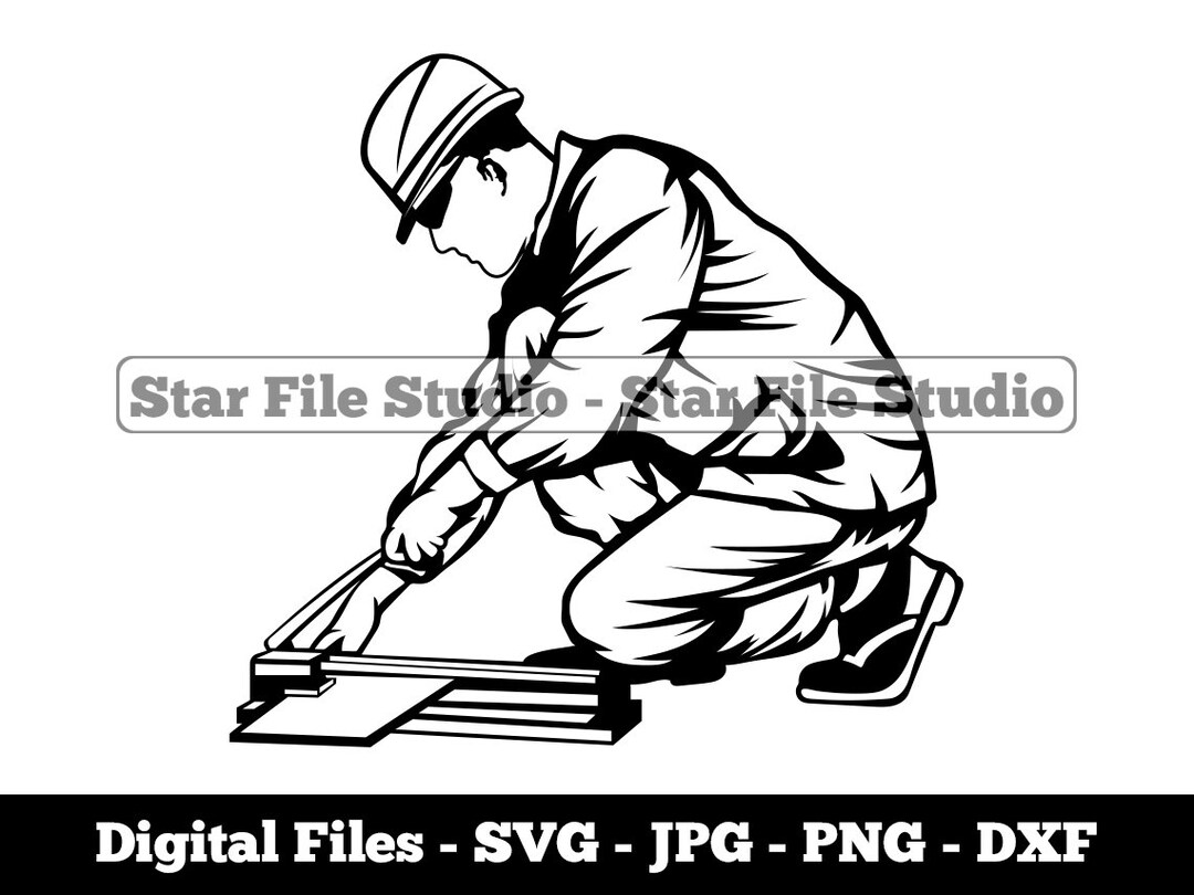 Tile Setter #4 Svg, Construction Svg, Contactor Svg, Tile Setter Png ...
