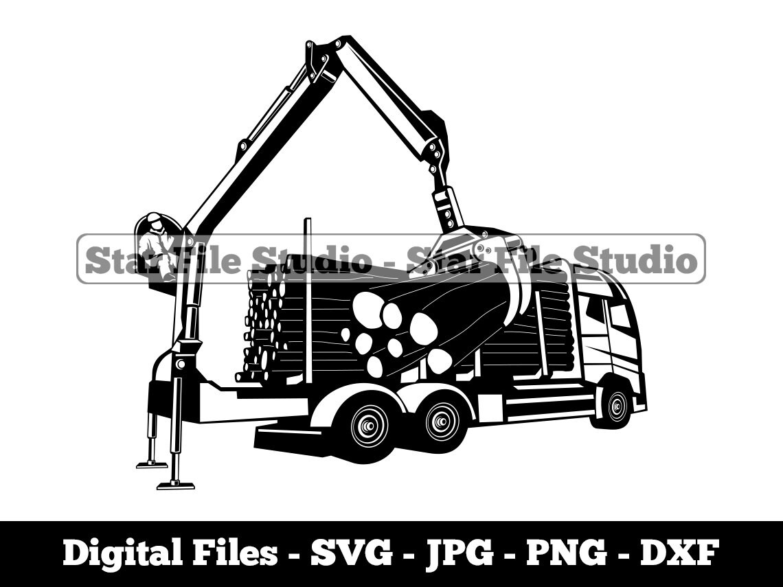 Log Mover Machine 2 Svg Forestry Svg Tree Mover Svg Log | Etsy