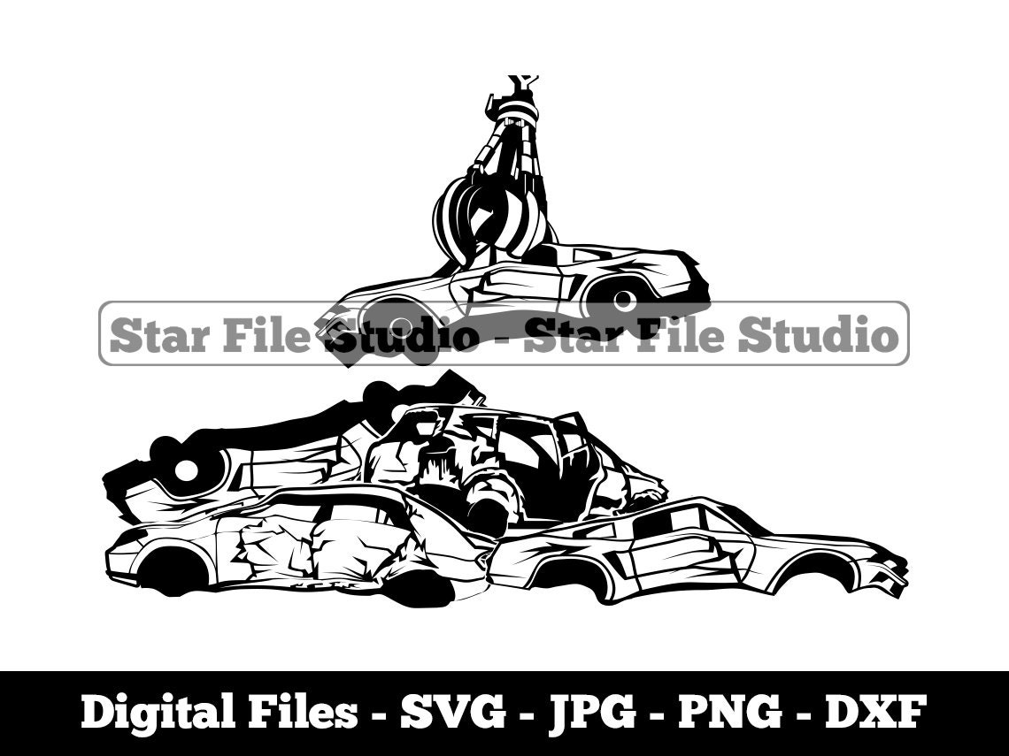 Car Junkyard 3 Svg Scrap Yard Svg Junk Yard Svg Junkyard - Etsy