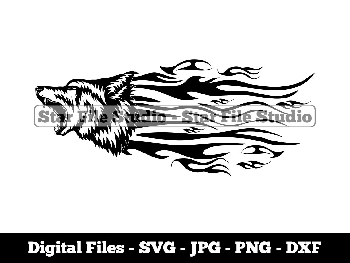 Flaming Coyote Svg, Coyote Svg, Desert Animals Svg, Coyote Png, Coyote ...