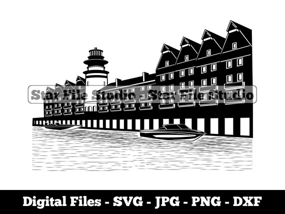 Fishing Village 2 Svg Fishing Svg Sea Svg Fishing Village - Etsy