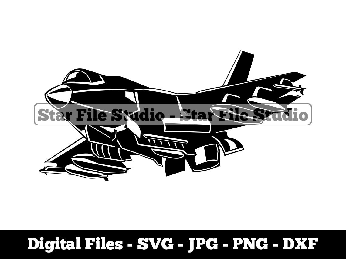 Stealth Fighter Jet 2 Svg Airforce Svg Jet Fighter Svg - Etsy